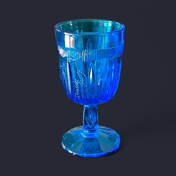 Fenton | Dining | Vintage Rare Fenton Art Glass Colonial Bluecactus ...